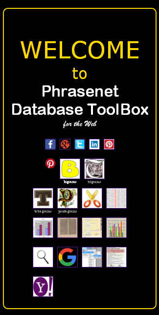 Phrasenet Database ToolBox a Web Application